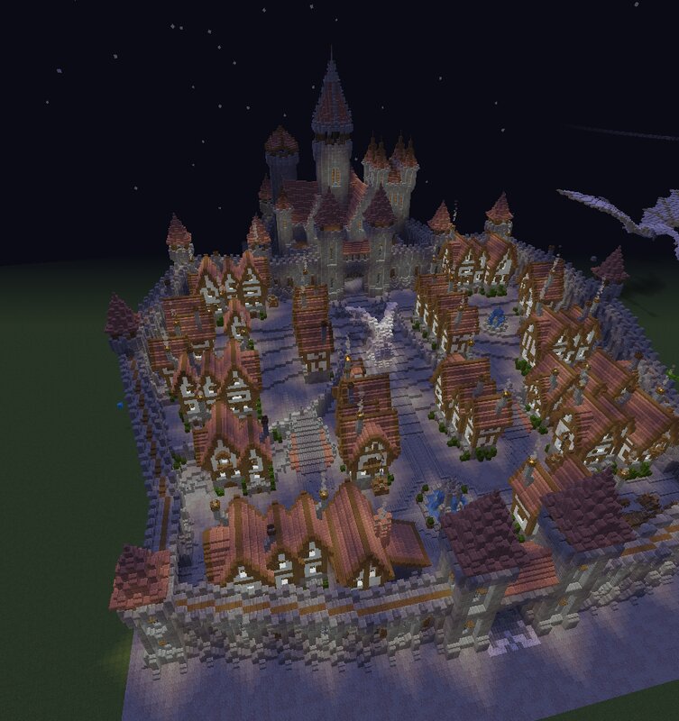 Medieval town Minecraft Map