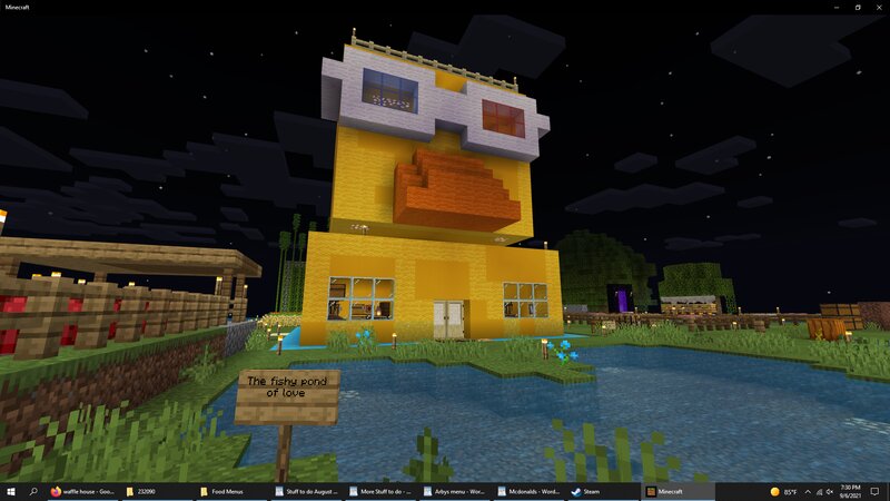Ducky House and Ice Cream Playhouse Minecraft Map