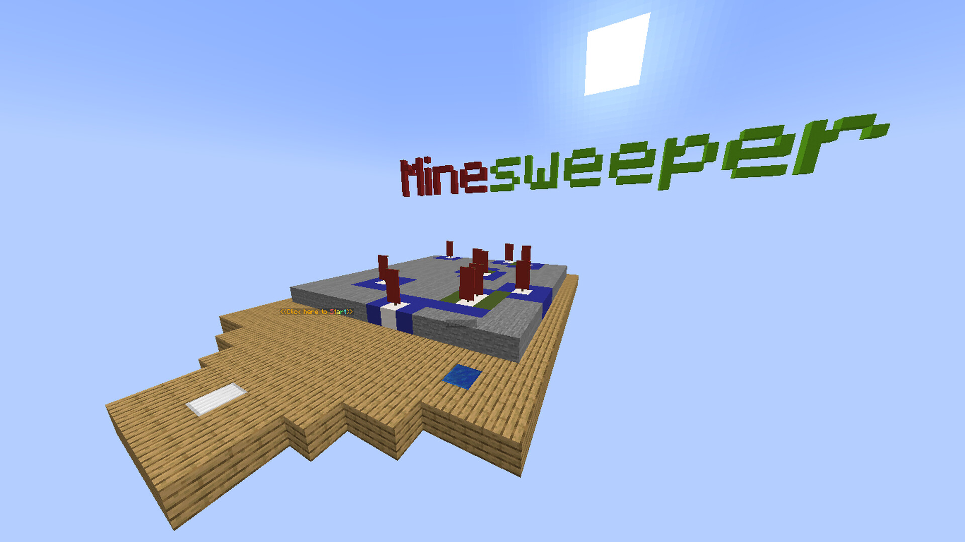 Minesweeper in Minecraft v1.1 Minecraft Map