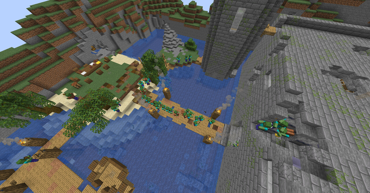 🧟‍♂️ Zombie Swarm 🧟‍♀️ - BECOME OP - 1.19+ Minecraft Map