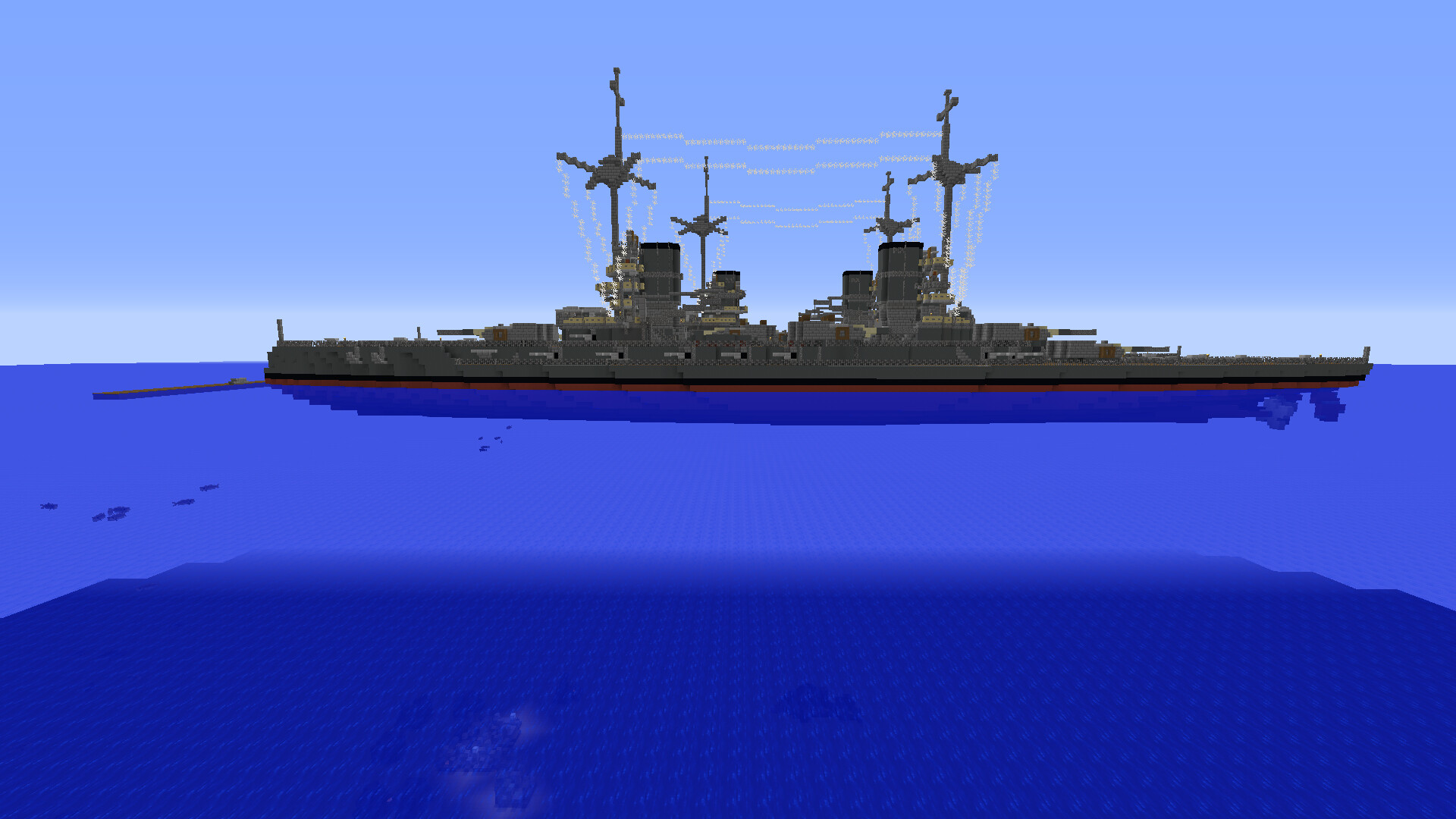 Kaiser & König-class battleships. Minecraft Map