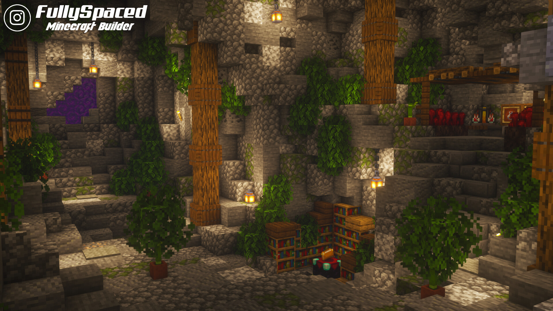 Simple Ultimate Survival Cave Base!! Minecraft Map