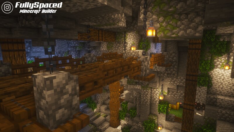 Simple Ultimate Survival Cave Base!! Minecraft Map
