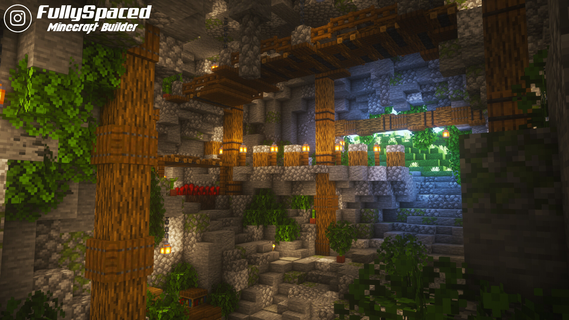 Simple Ultimate Survival Cave Base!! Minecraft Map