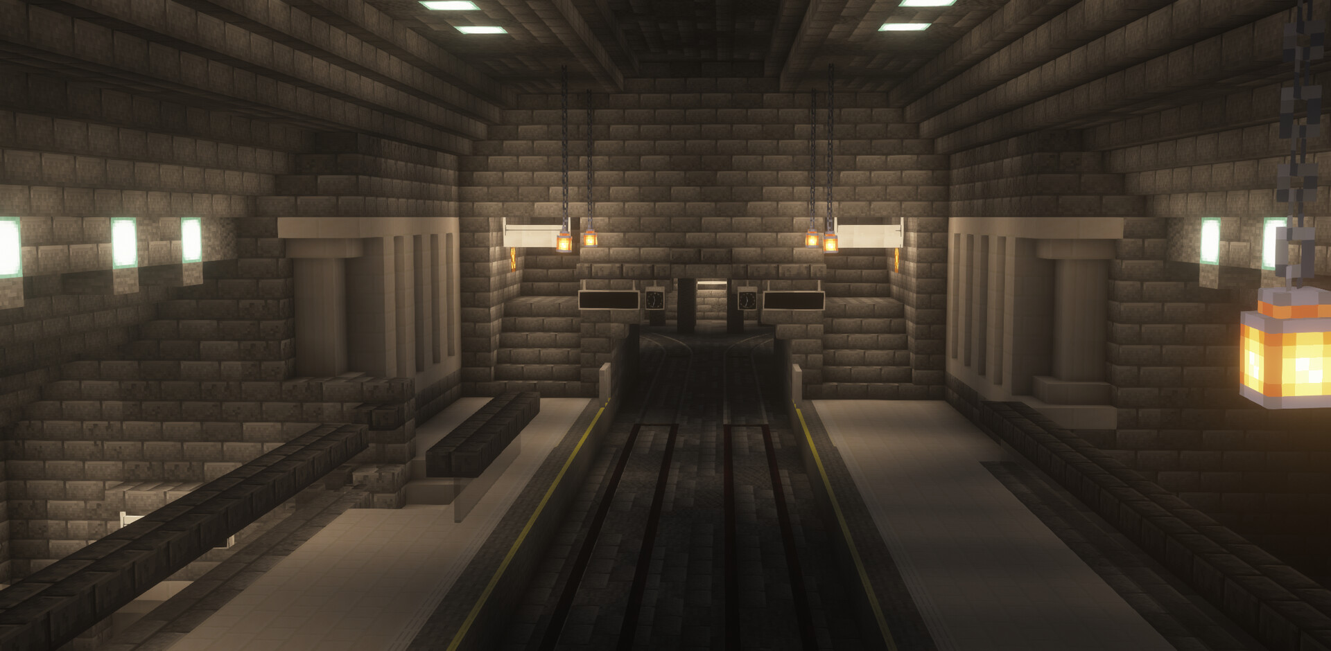 Subway/Metro stations of Line 2 (MTR MOD) Minecraft Map