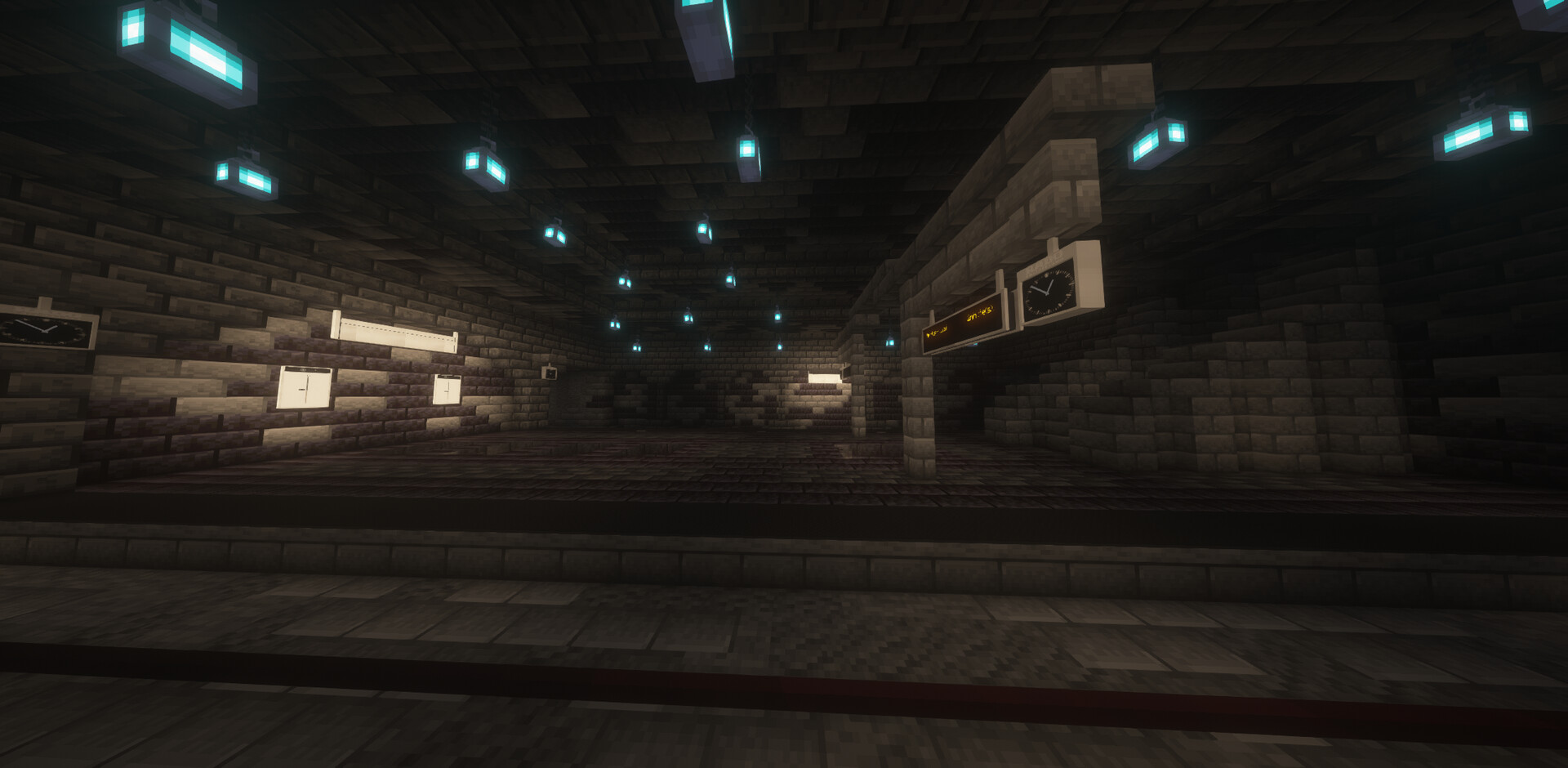 Subway/Metro stations of Line 2 (MTR MOD) Minecraft Map