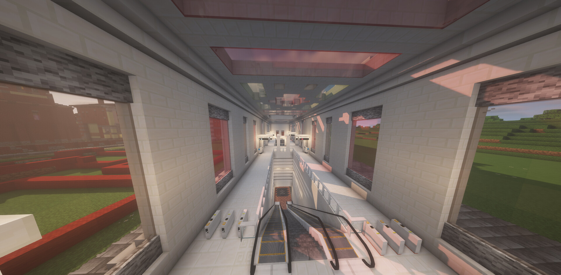 Subway/Metro stations of Line 2 (MTR MOD) Minecraft Map