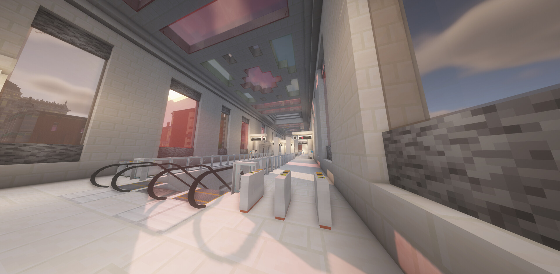 Subway/Metro stations of Line 2 (MTR MOD) Minecraft Map