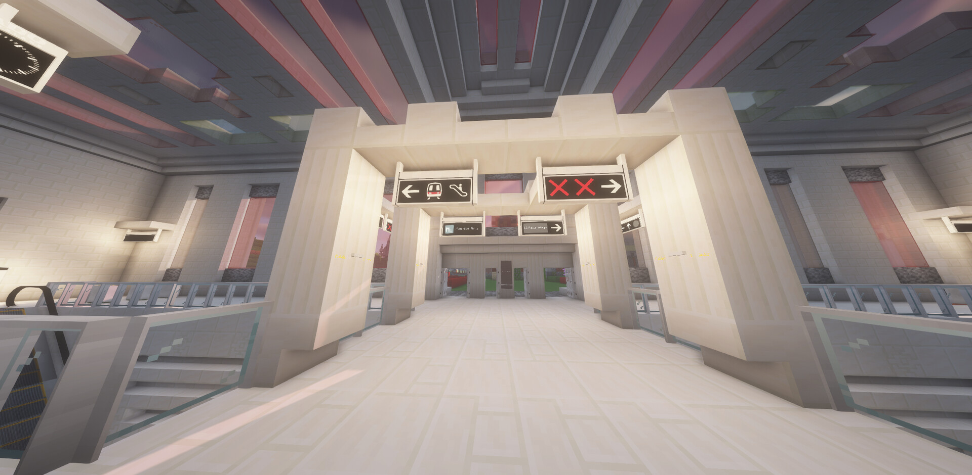 Subway/Metro stations of Line 2 (MTR MOD) Minecraft Map