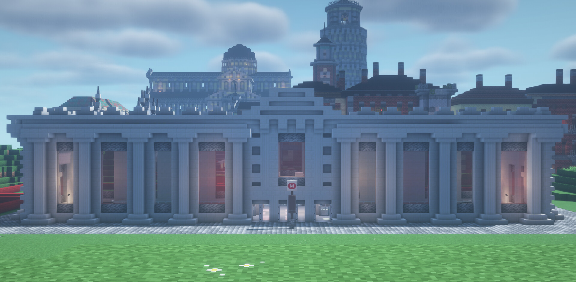 Subway/Metro stations of Line 2 (MTR MOD) Minecraft Map