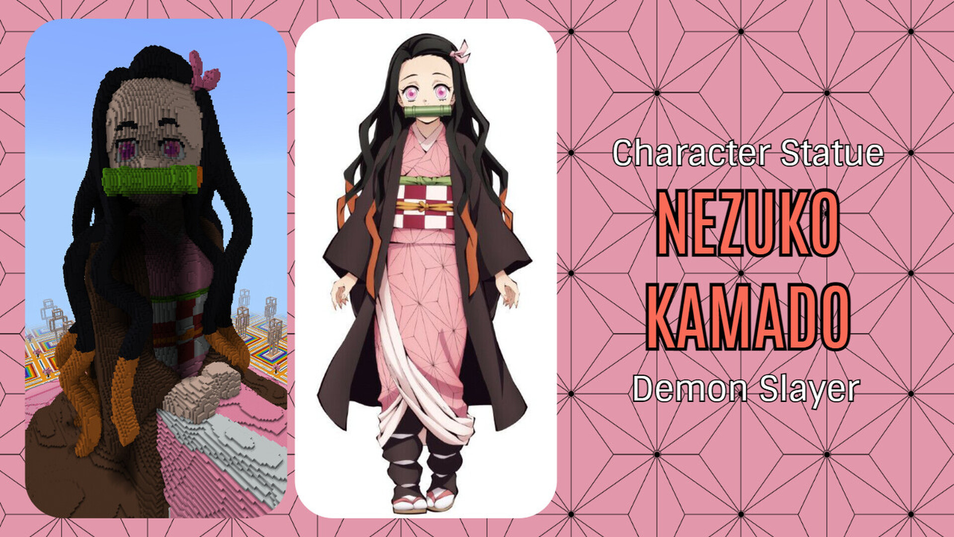 Nezuko Kamado - Demon Slayer - Statue Minecraft Map