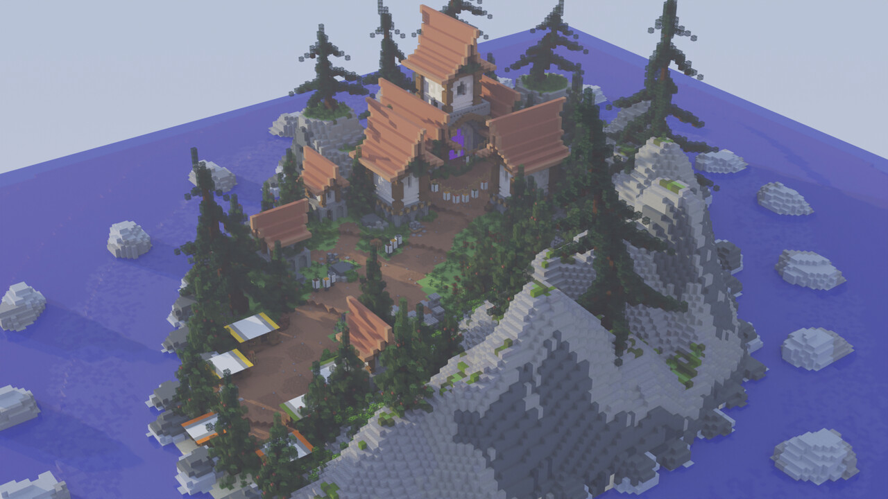 Island Village Minecraft Map