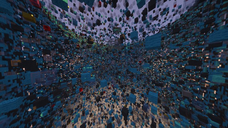 Minecraft Maps / Minecart GetDown/JumpDown map Aqua Minecraft Map