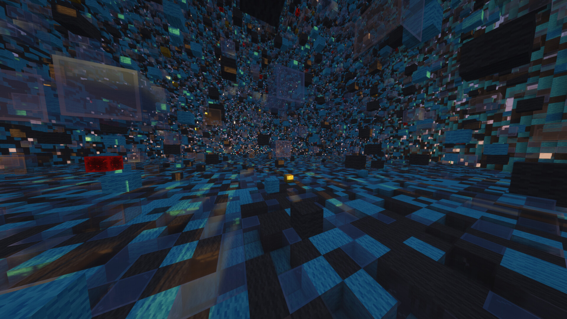 Minecraft Maps / Minecart GetDown/JumpDown map Aqua Minecraft Map