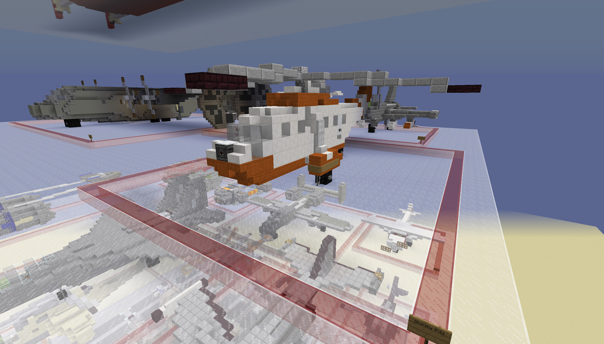 Vehicle Assets (Ground, Air, Water) Minecraft Map