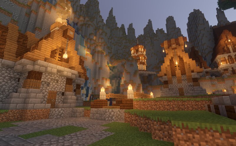 Ravine Village COMPLETE Minecraft Map