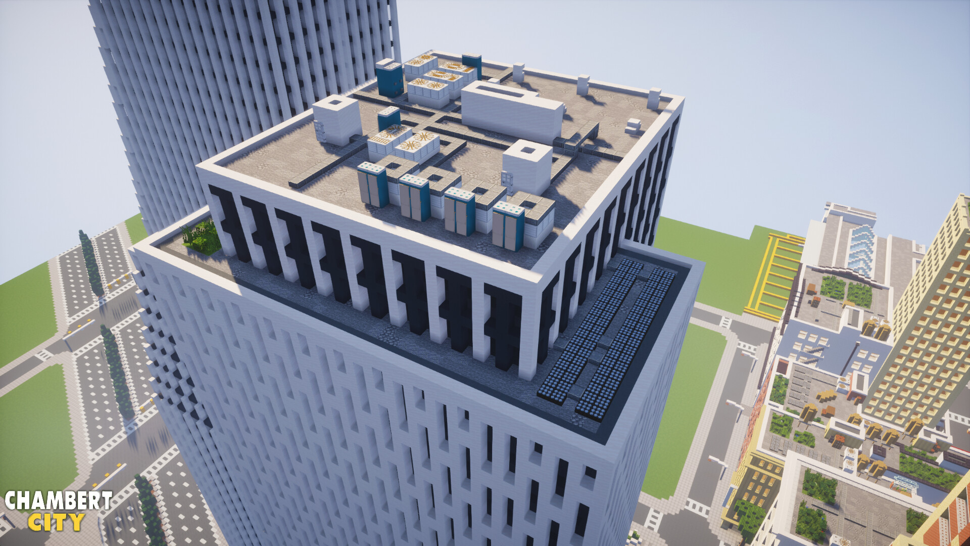 Jacob K. Javits Federal Building from downtown New York in Chambert ...