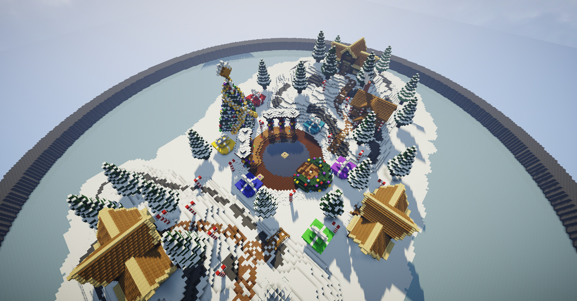 Christmas Lobby RedrDevBuilds Free Minecraft Map