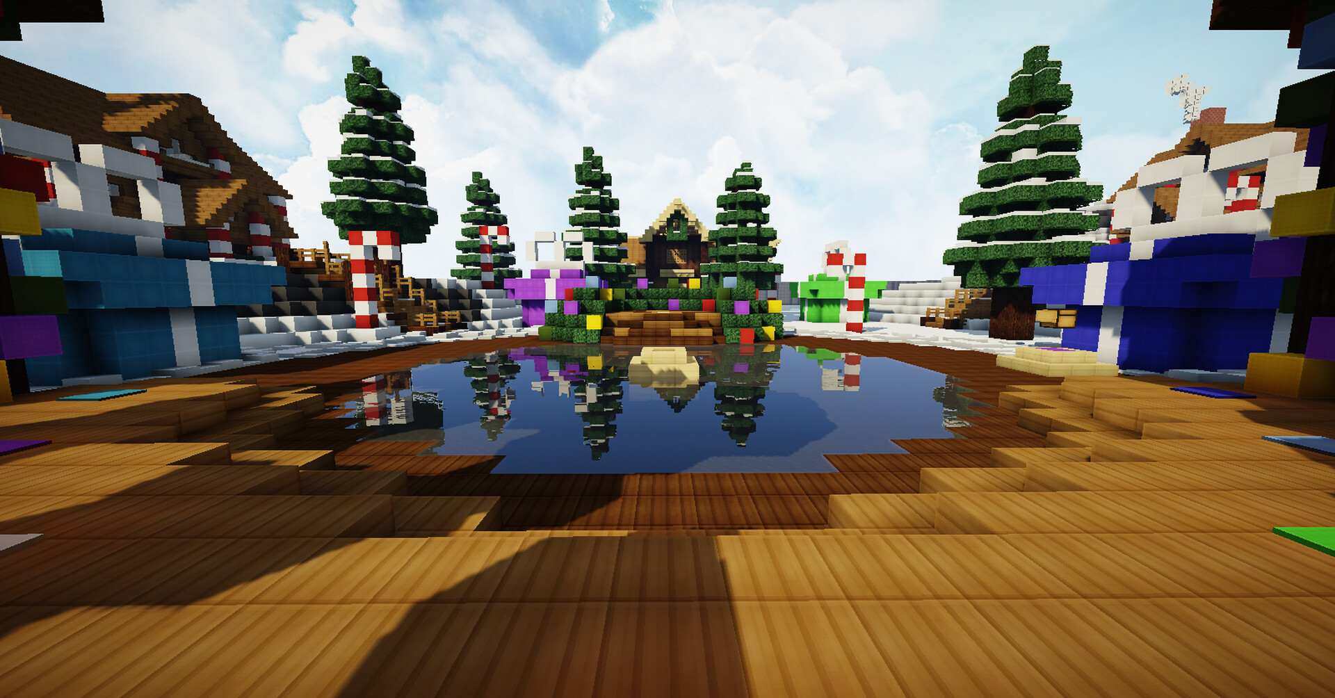 Christmas Lobby RedrDevBuilds Free Minecraft Map