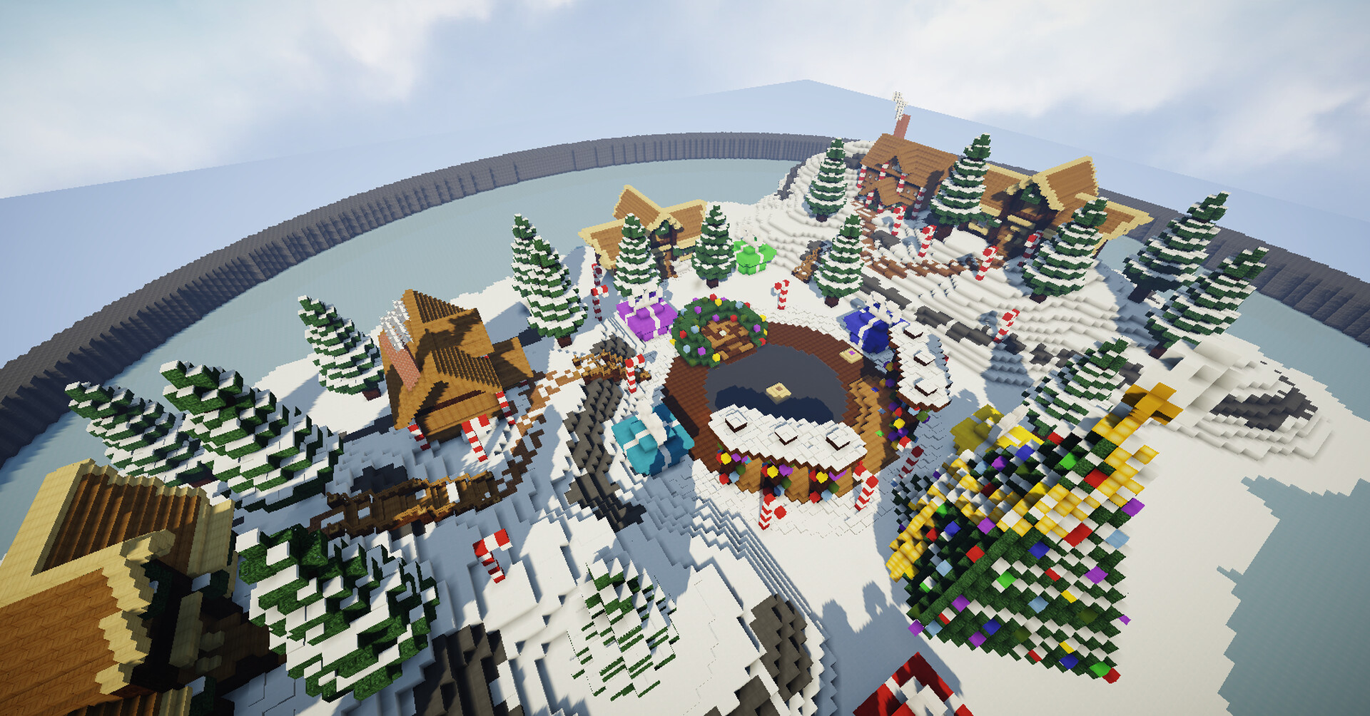 Christmas Lobby RedrDevBuilds Free Minecraft Map