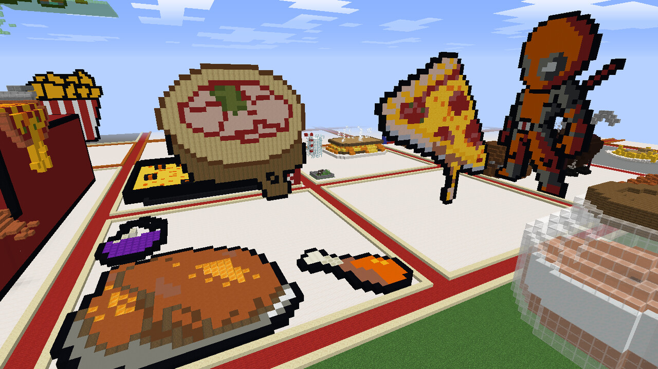 Food Festival Build Battle | Fruitlab Server Event Minecraft Map