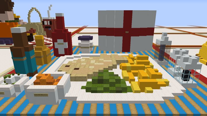 Food Festival Build Battle | Fruitlab Server Event Minecraft Map