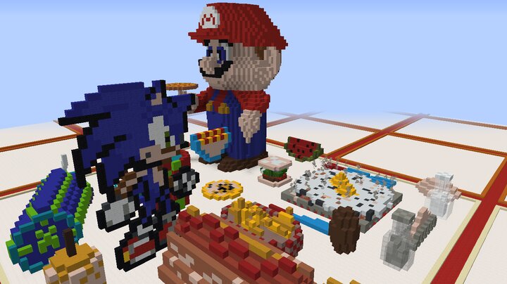 Food Festival Build Battle | Fruitlab Server Event Minecraft Map