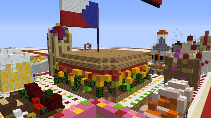 Food Festival Build Battle | Fruitlab Server Event Minecraft Map