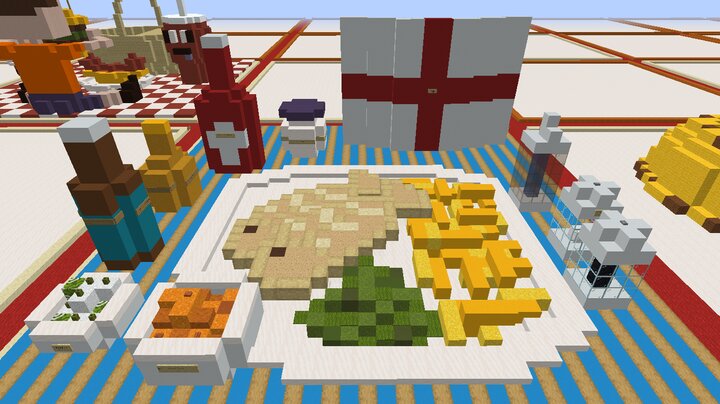 Food Festival Build Battle | Fruitlab Server Event Minecraft Map