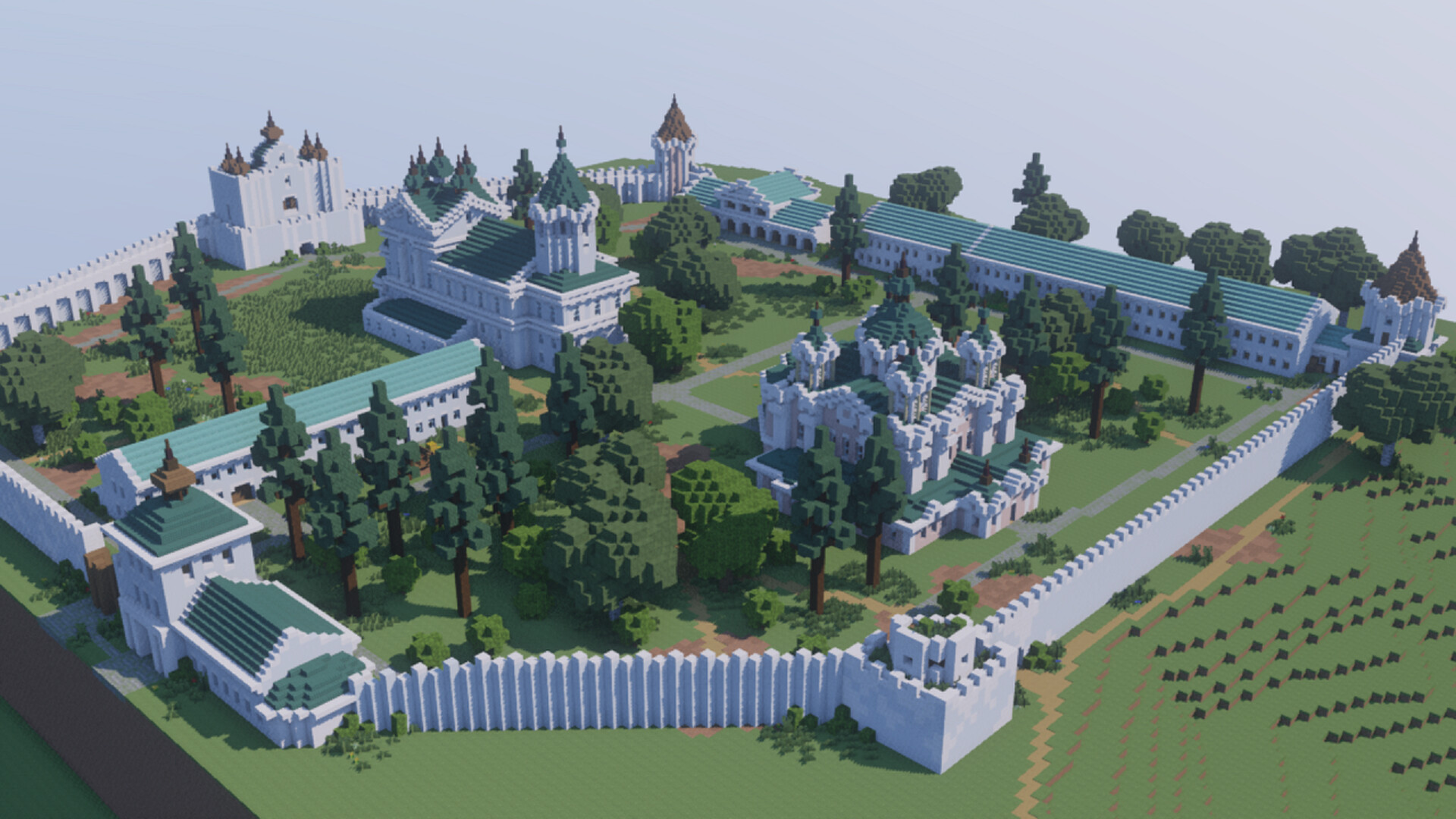 Далматовский Успенский Монастырь Minecraft Map