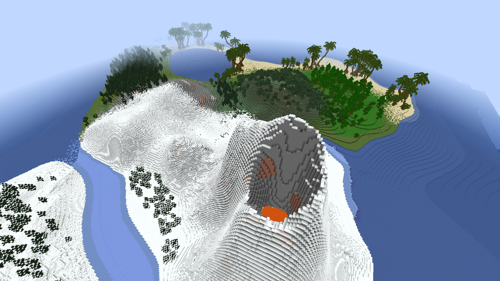 "Vulcan Island" Minecraft Map