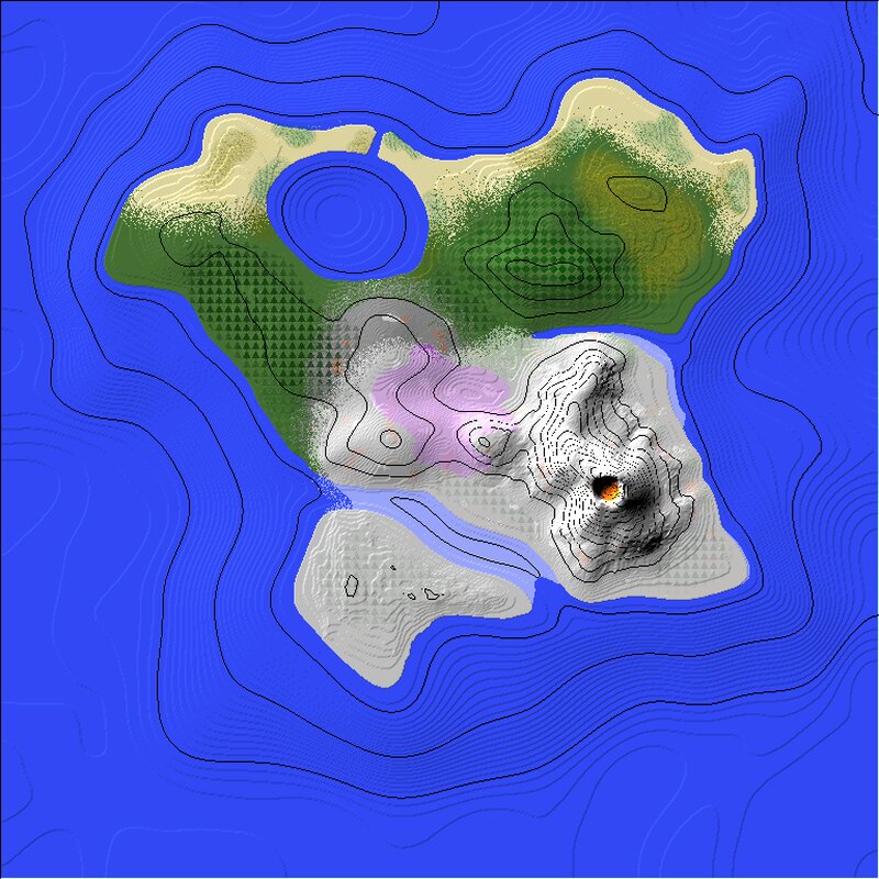 "Vulcan Island" Minecraft Map