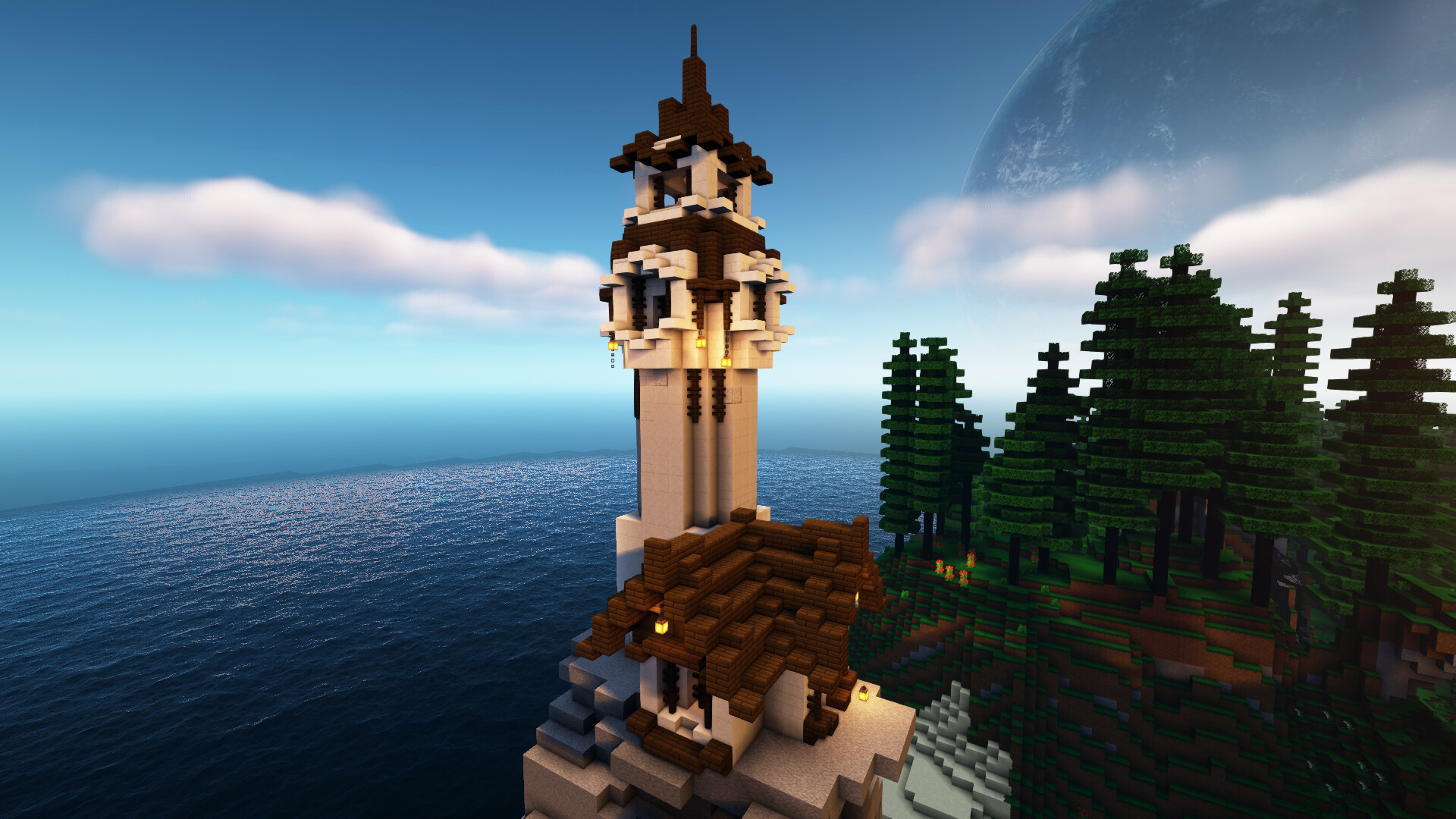 How to build a Lighthouse Minecraft Map