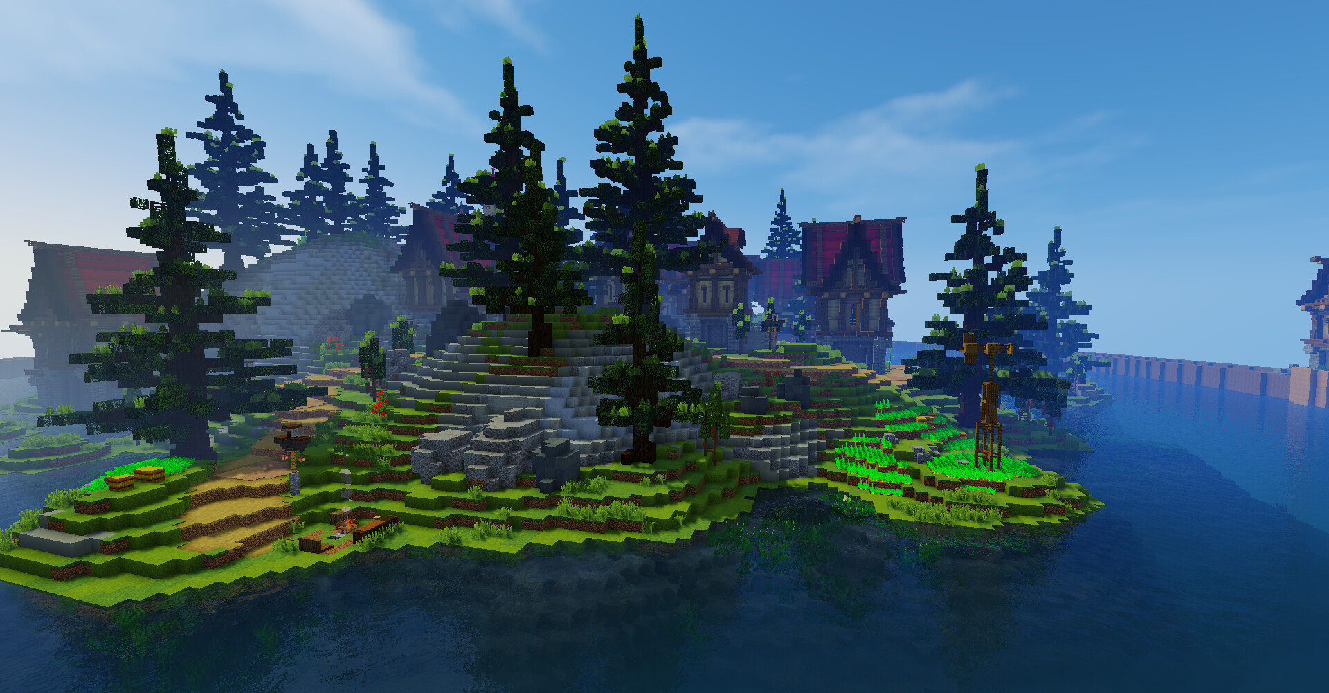 Red Island Spawn Minecraft Map