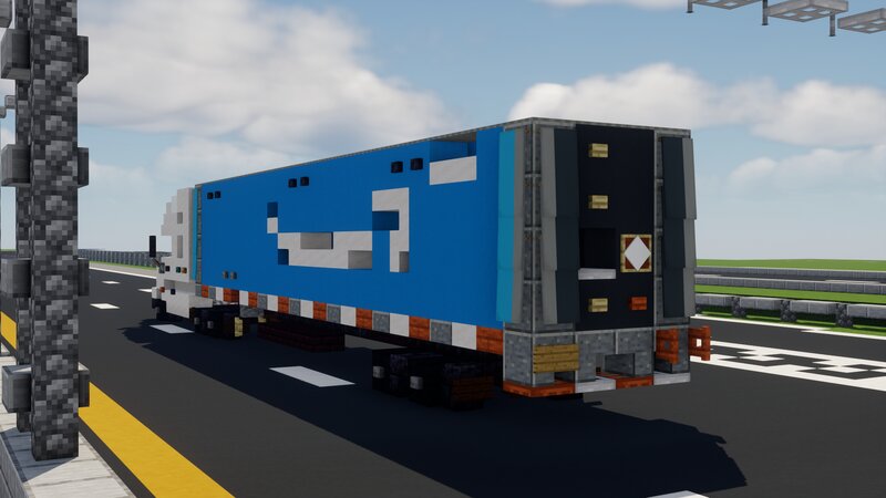 Amazon Semi-Trailer Truck Minecraft Map