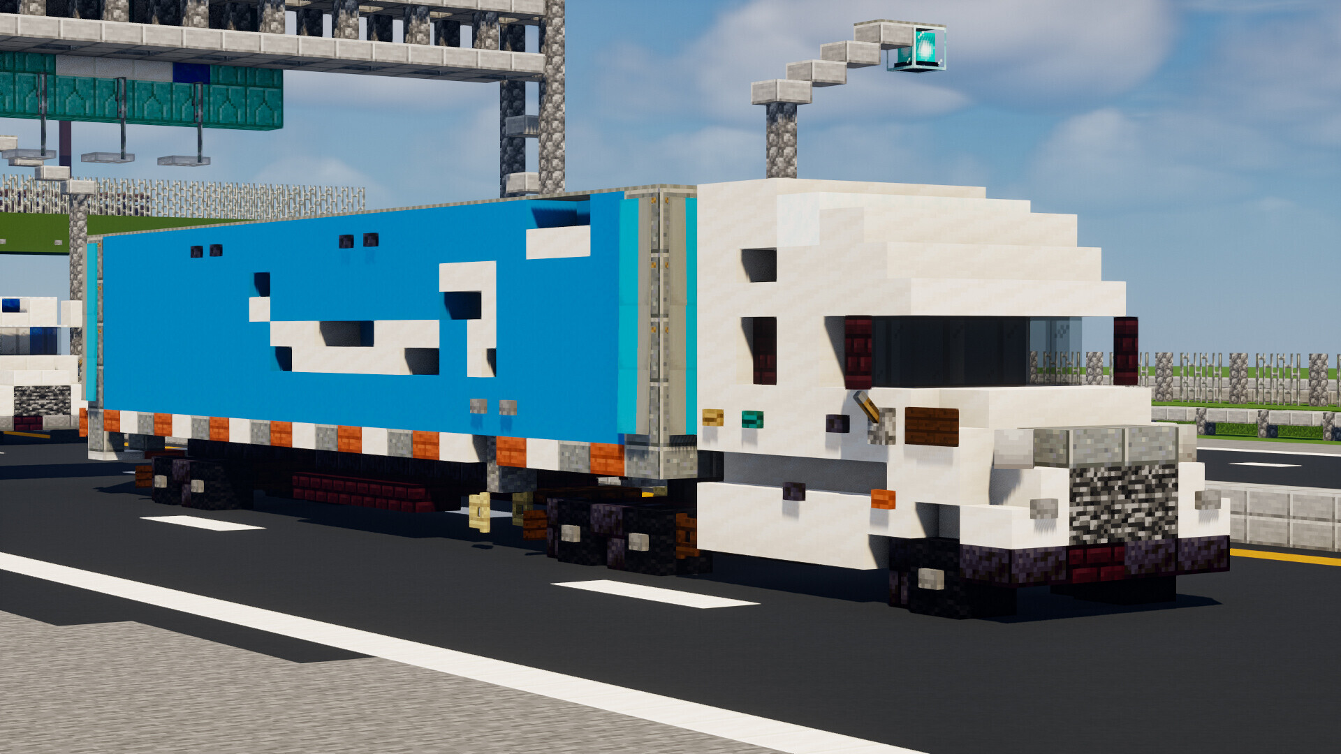 Amazon Semi-Trailer Truck Minecraft Map