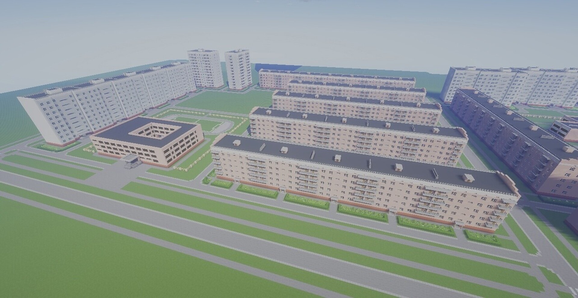 Soviet City of the USSR 1970 Minecraft Map