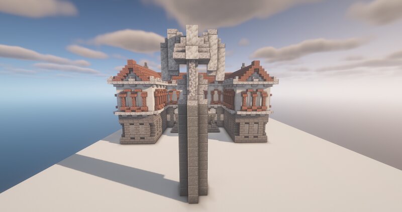 Tavern, Haven Style City by QbaQ, HoMM V inspiration Minecraft Map