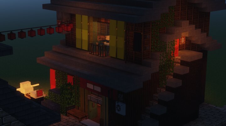 Traditional Storefront with small home//Traditional Japanese Project ...