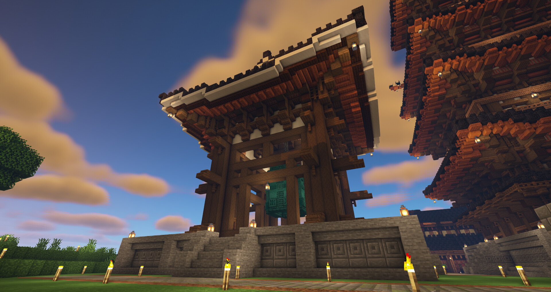 Japanese Bell Tower Minecraft Map