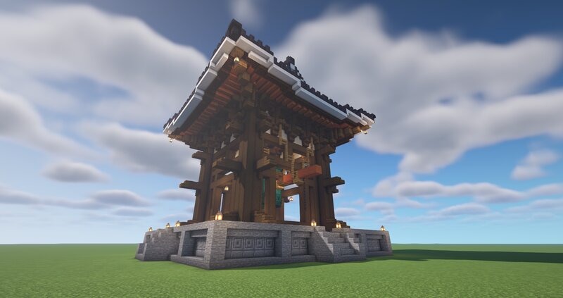 Japanese Bell Tower Minecraft Map