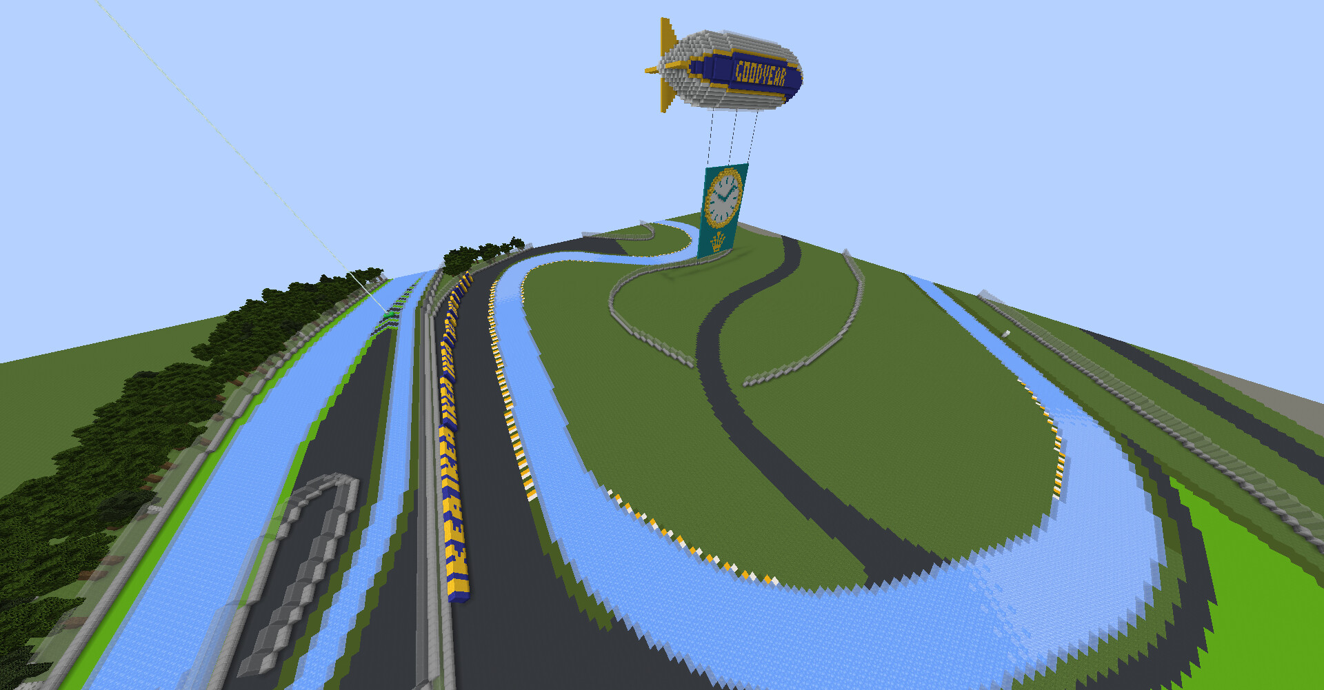 F1 Brazilian Grand Prix Ice Boat Racing track (1.17.1) Minecraft Map