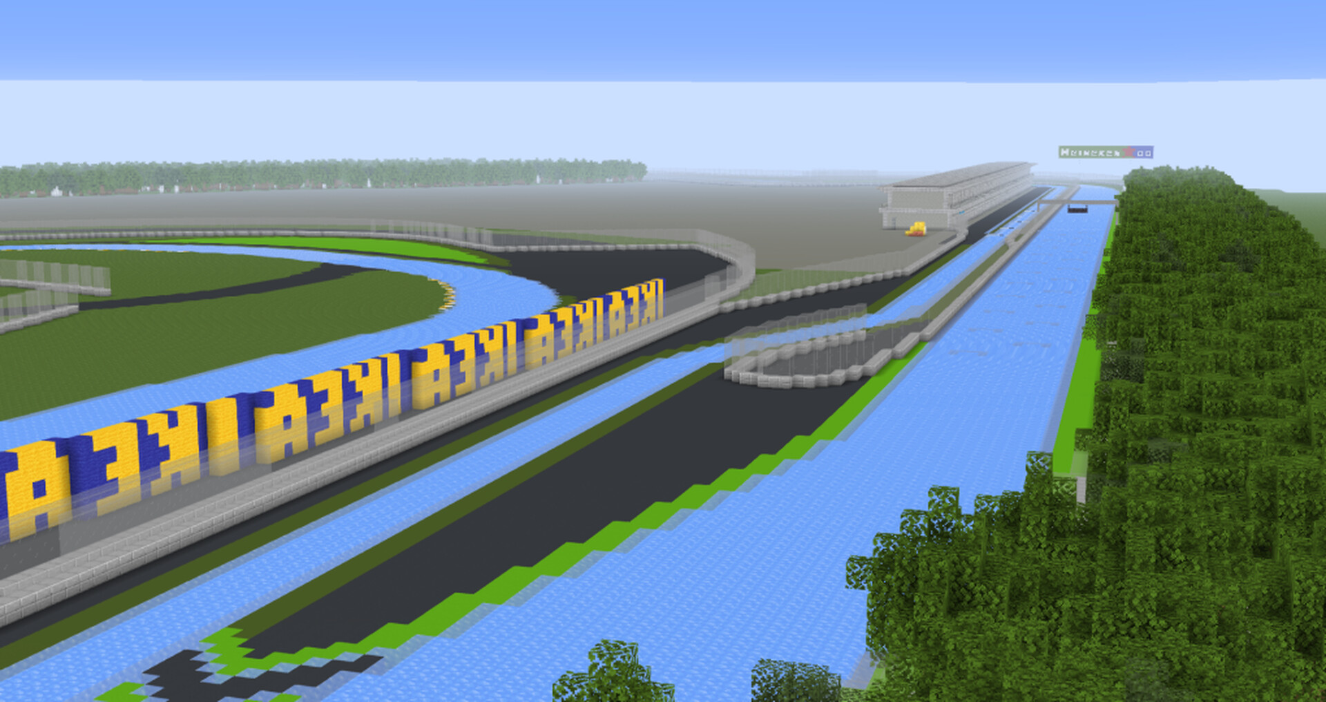 F1 Brazilian Grand Prix Ice Boat Racing track (1.17.1) Minecraft Map