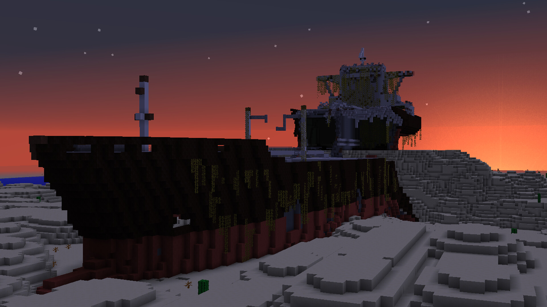 Stranded Tanker (Decaying version) Minecraft Map