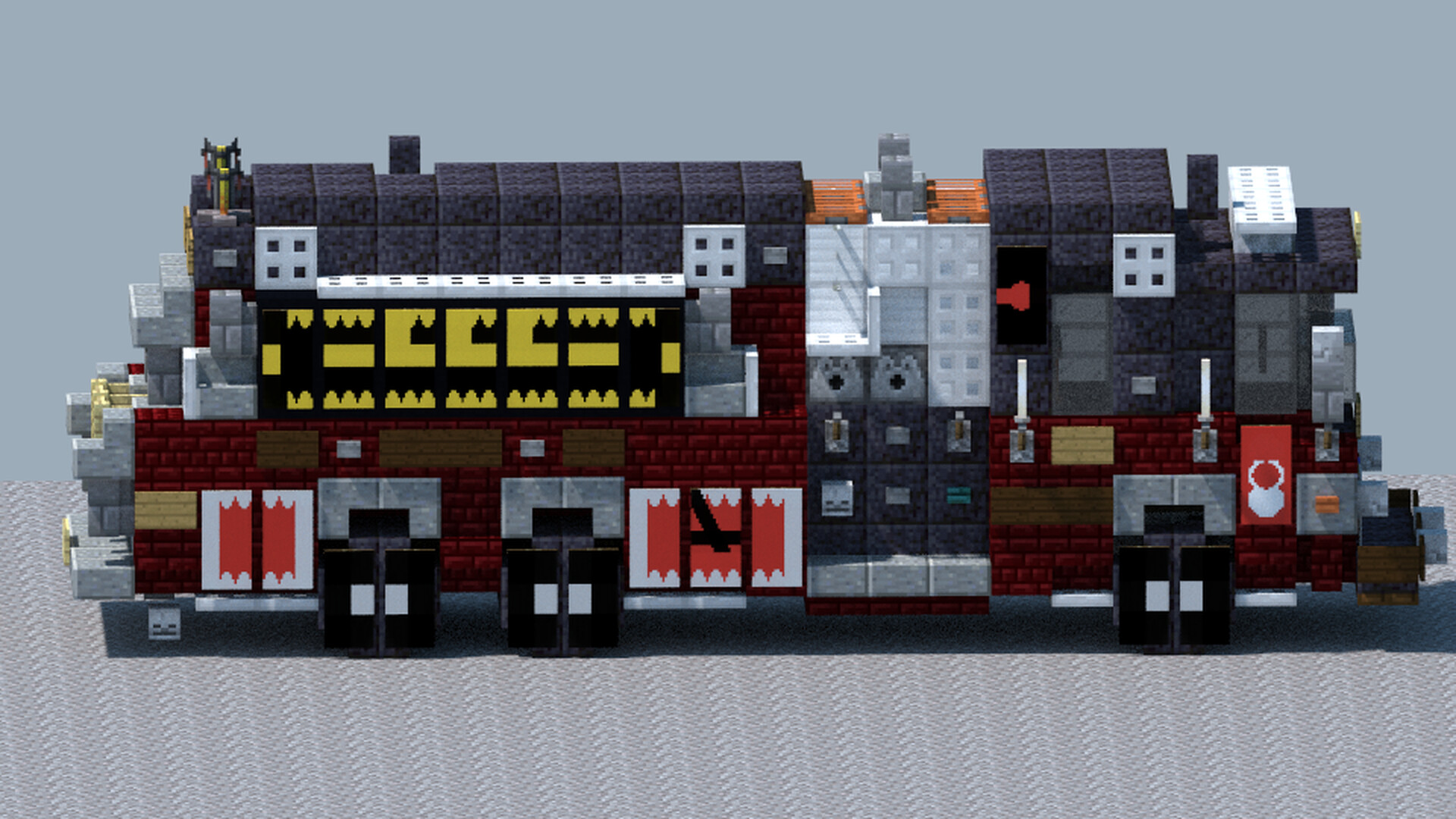 Pierce Pumper Tanker, Fire truck [With Download] Minecraft Map