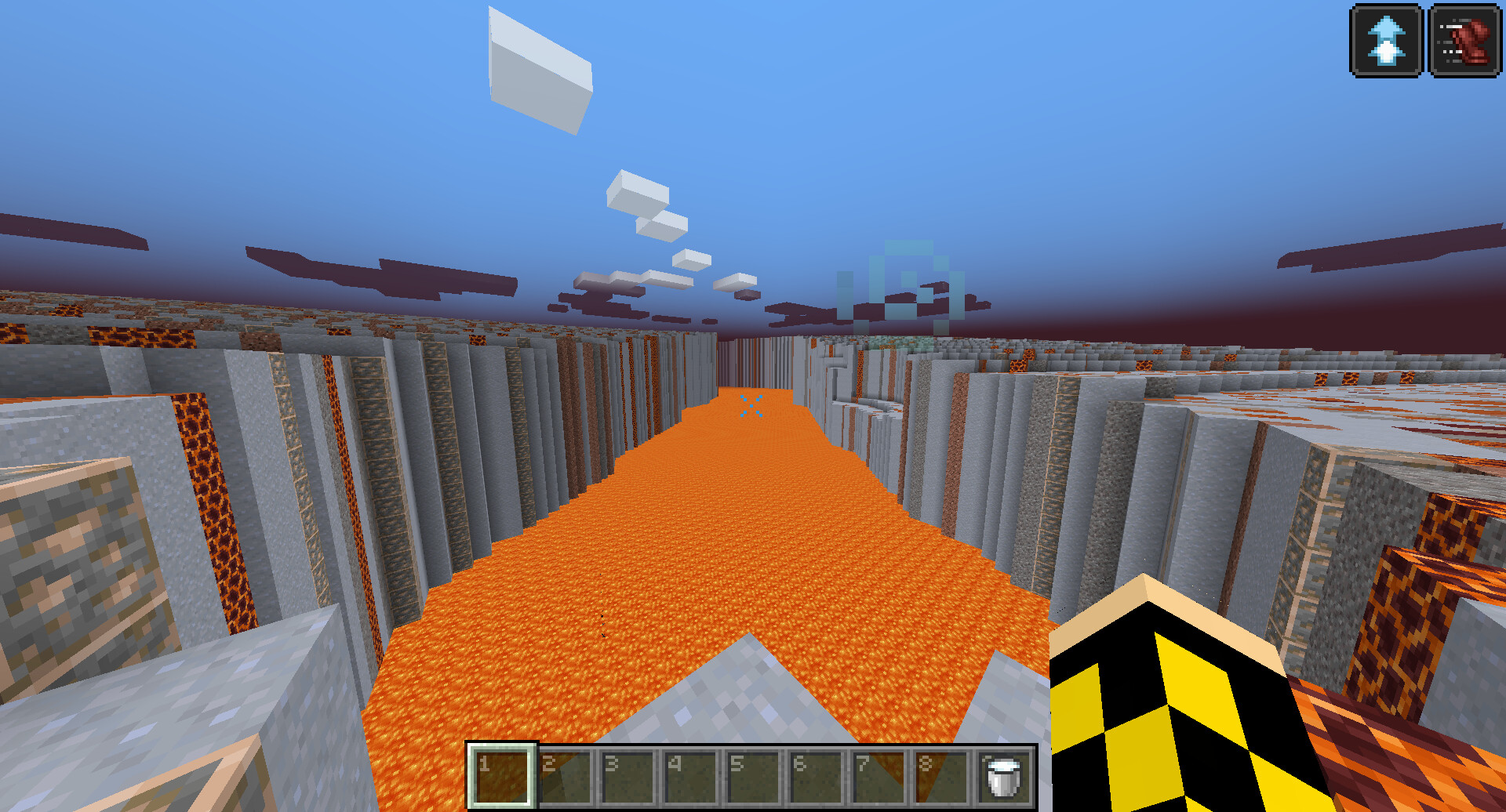 Clay Desert with Lava Lakes Minecraft Map