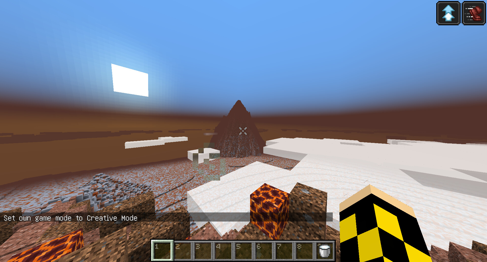 Clay Desert with Lava Lakes Minecraft Map