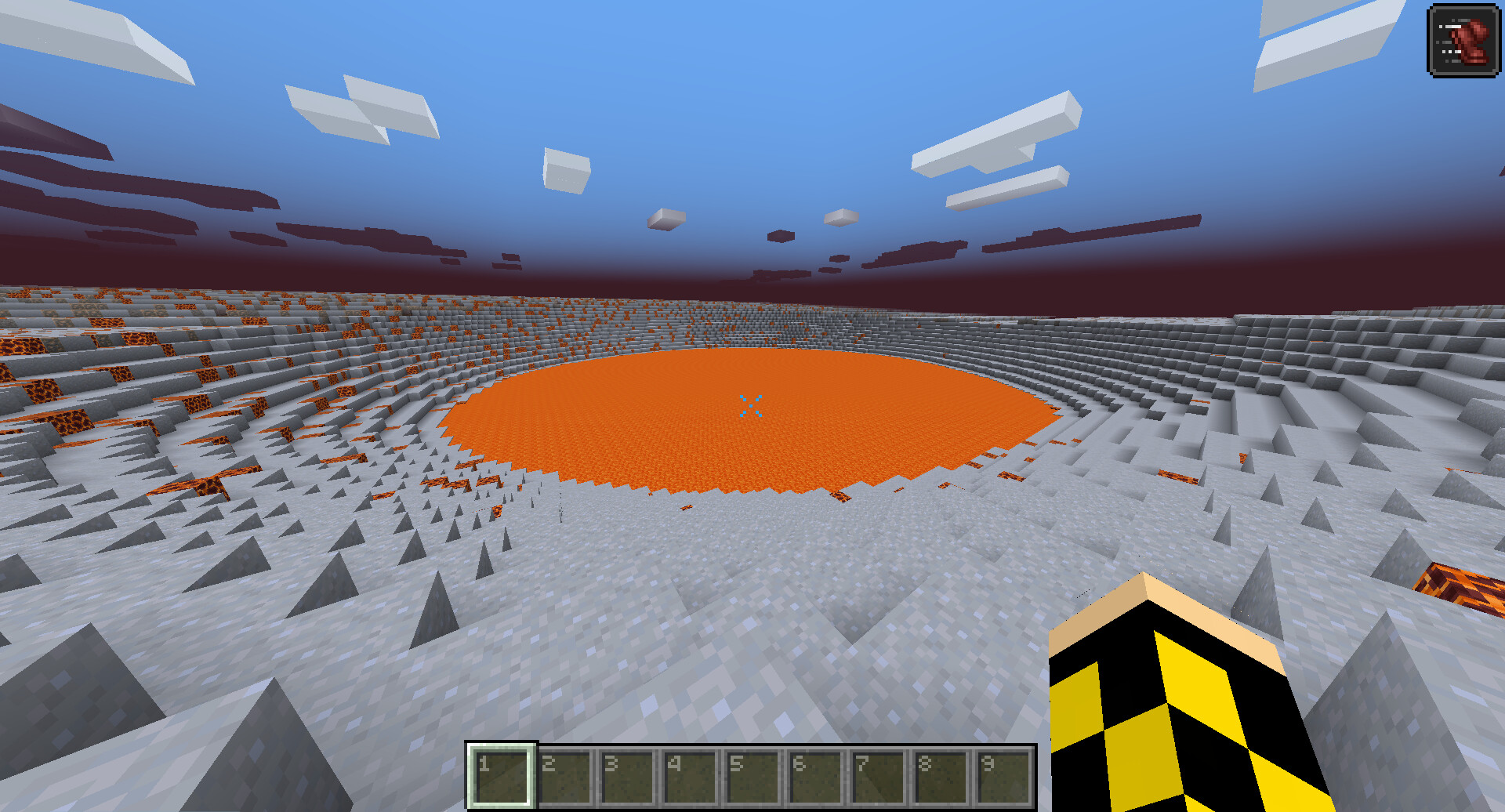 Clay Desert with Lava Lakes Minecraft Map