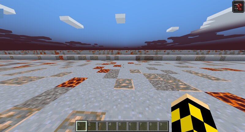 Clay Desert with Lava Lakes Minecraft Map
