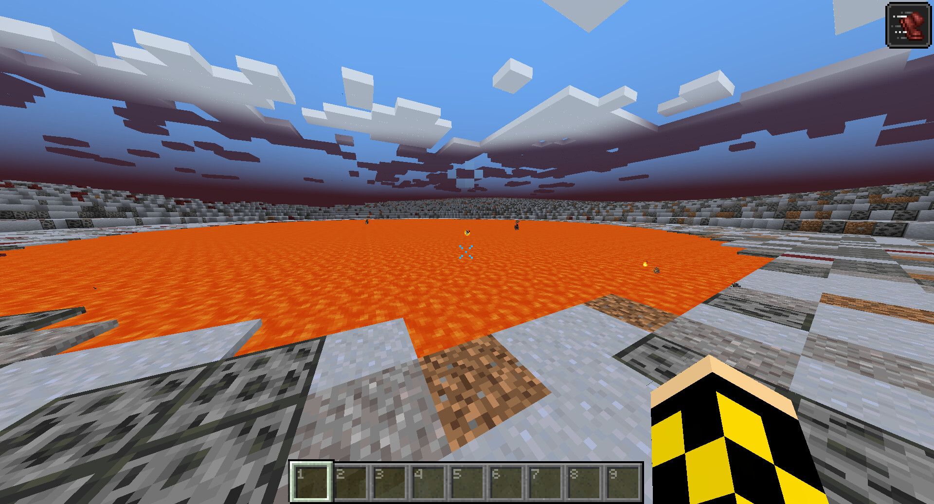 Clay Desert with Lava Lakes Minecraft Map